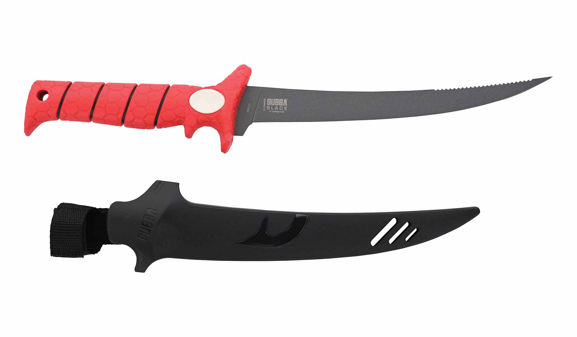 9" Tapered Flex Spine Serrated Fillet Knife | BUBBA